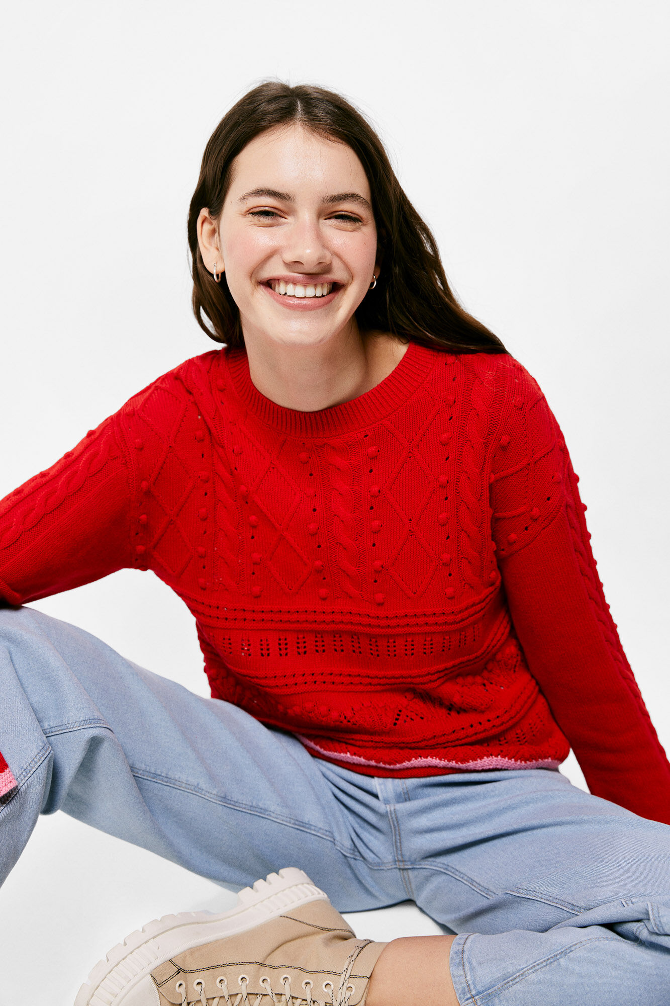 Suéter Estructura Algodón | Suéteres y cárdigans de mujer | Springfield-MX