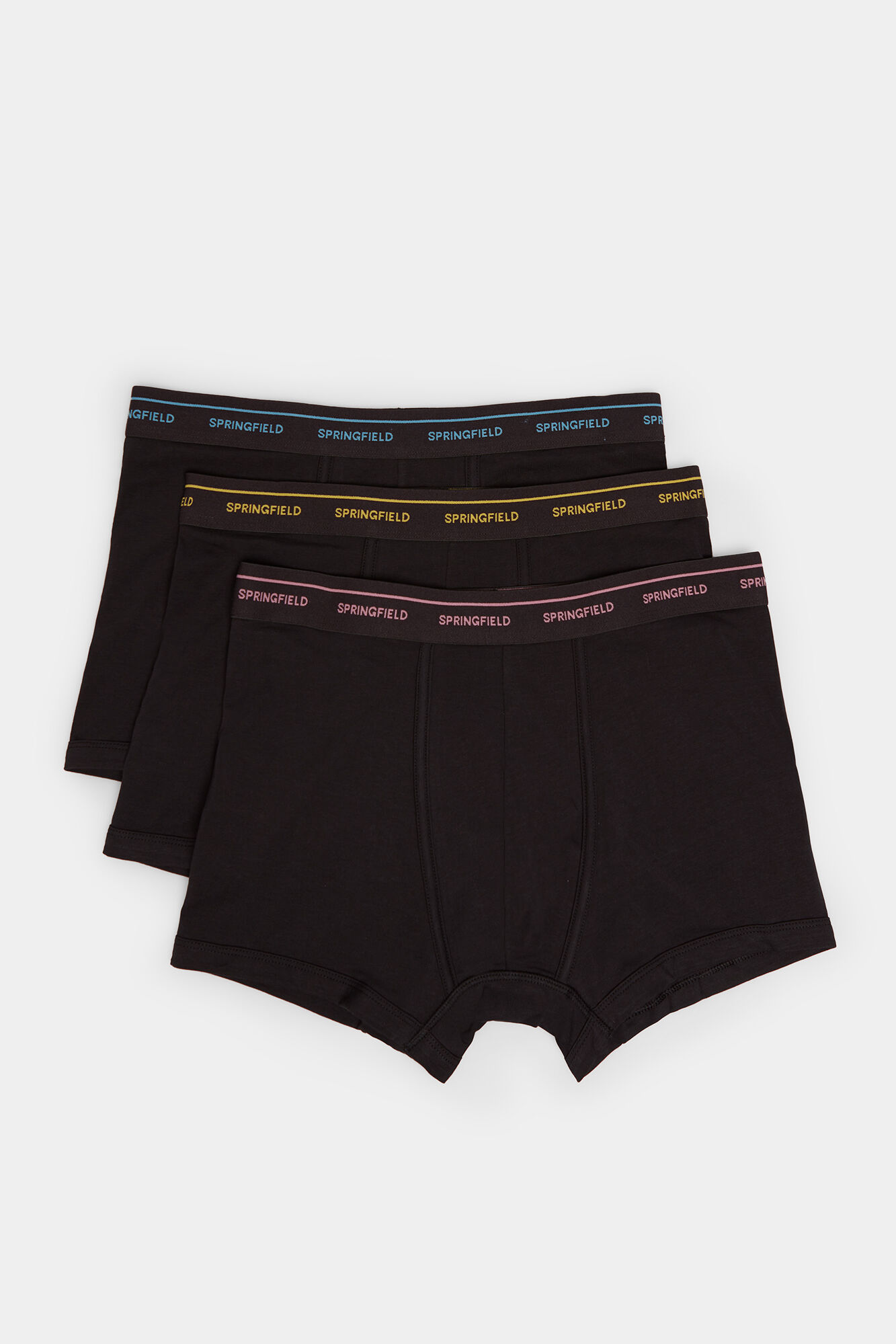 Pack 3 boxers basicos negros | Bóxers para hombre | Springfield-MX