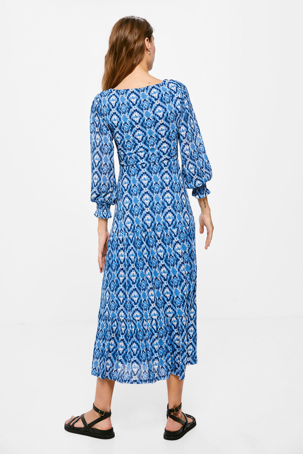 Vestido Midi Cruce Escote Abertura Vestidos Para Mujer Springfield MX vestido-midi-cruce-escote-abertura-vestidos-para-mujer-springfield-mx