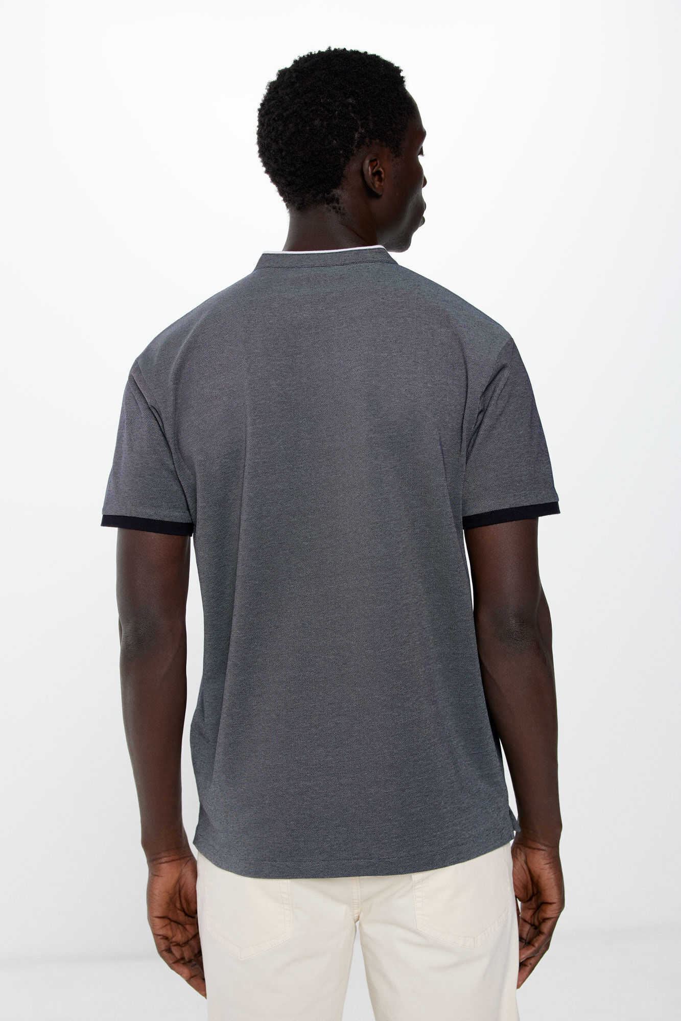 Polo slim cuello mao | Polos de hombre | Springfield-MX