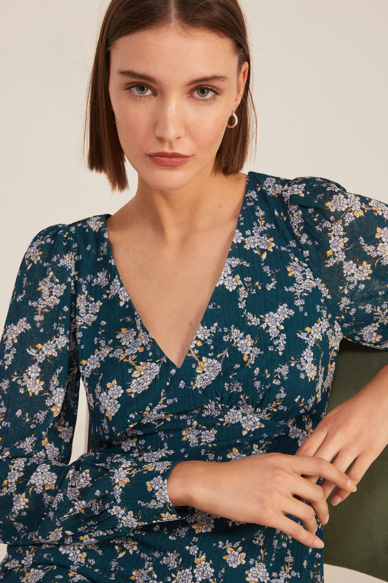 Vestido Estampado Flores | Vestidos para mujer | Springfield-MX