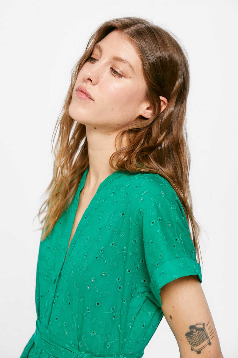 Vestido Midi Camisero Shiffly | Vestidos para mujer | Springfield-MX