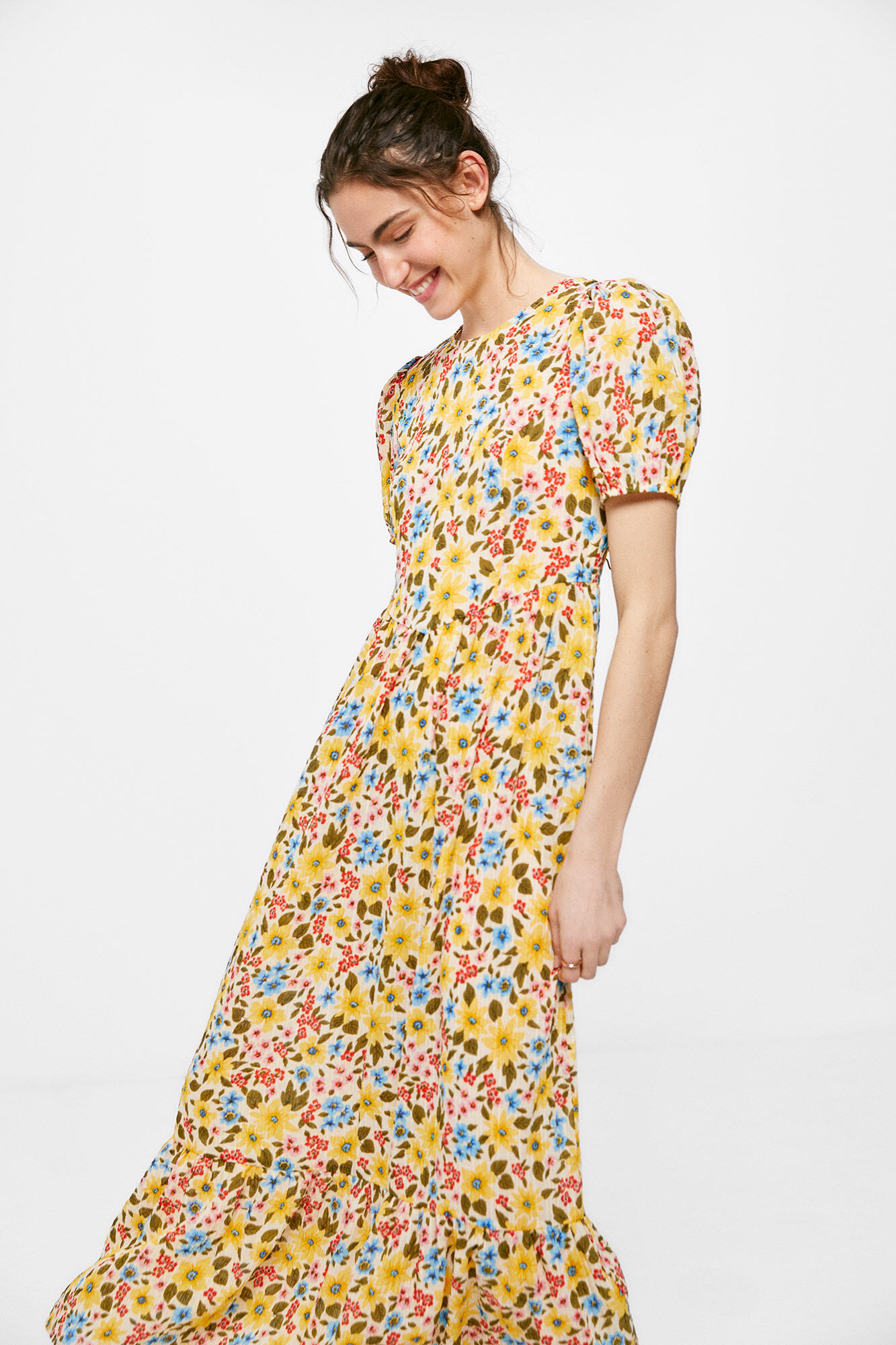 Vestido Midi Estampado | Vestidos para mujer | Springfield-MX