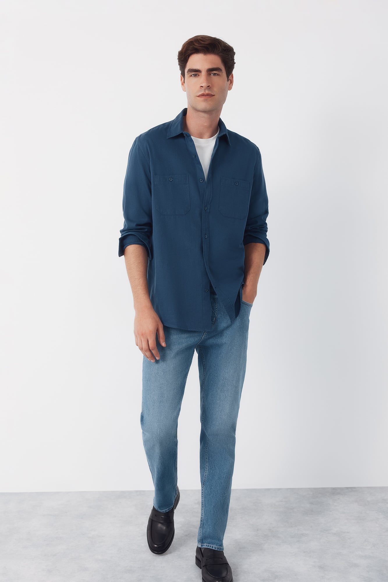 Camisa espiga bolsillos | Camisas de hombre | Springfield-MX