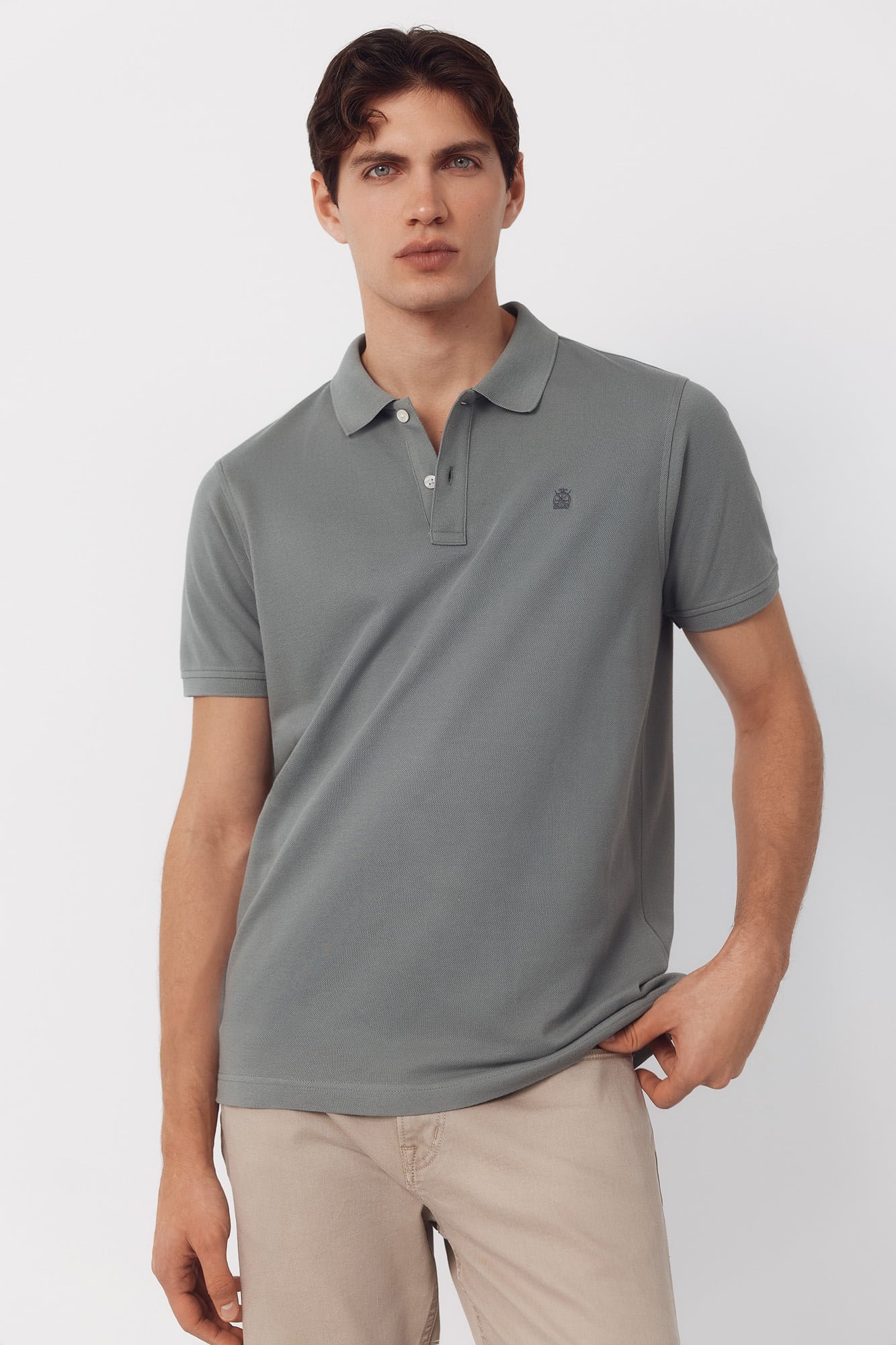 Polo básico piqué slim | Polos de hombre | Springfield-MX
