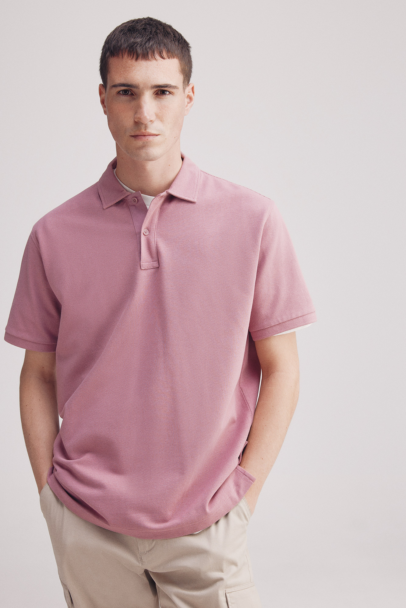 Polo estructura regular fit | Polos de hombre | Springfield-MX