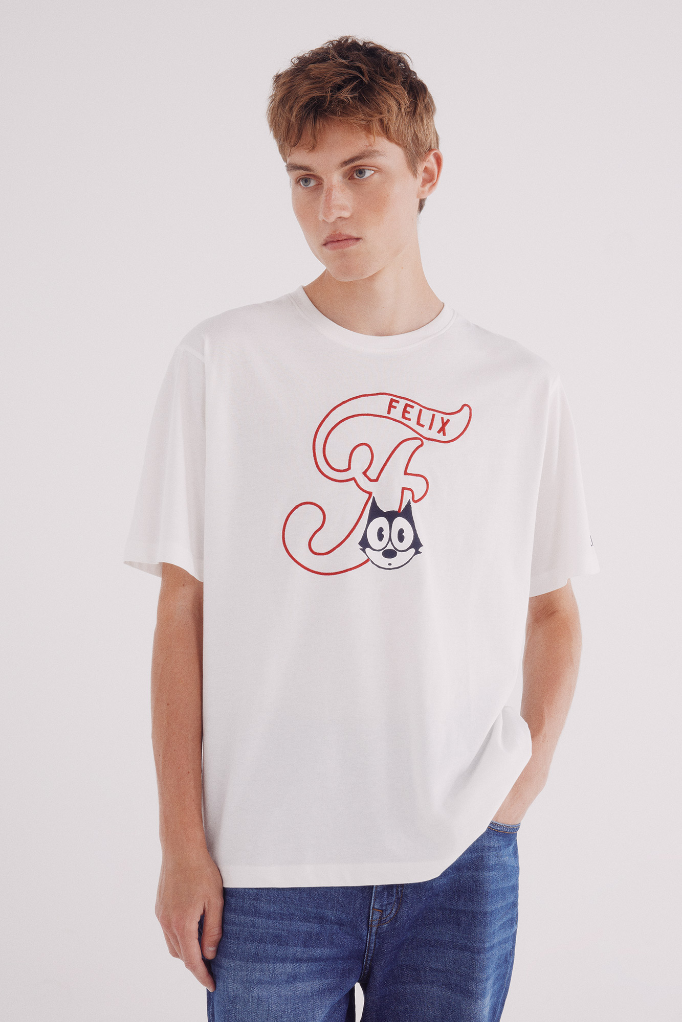 Camiseta Felix The Cat | Playeras de hombre | Springfield-MX