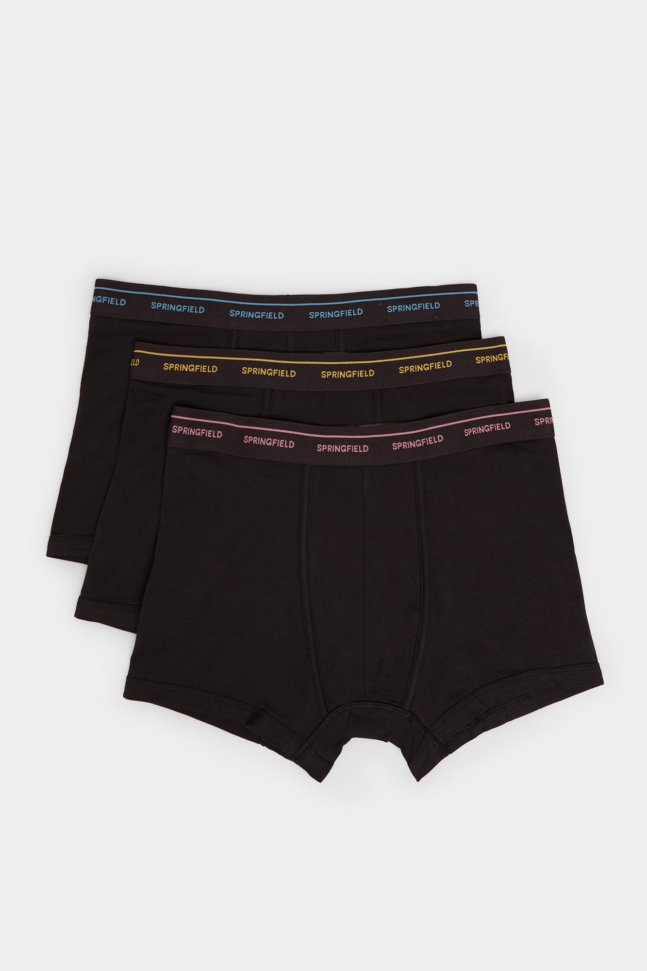 Pack 3 boxers basicos negros | Bóxers para hombre | Springfield-MX
