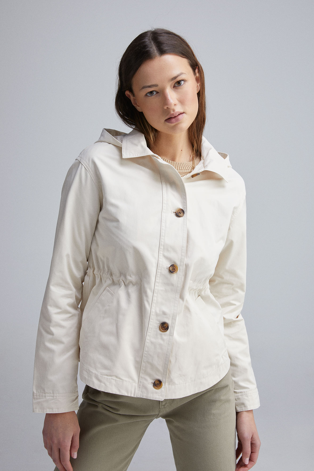 Chaqueta ligera capucha | Chamarras de mujer | Springfield-MX