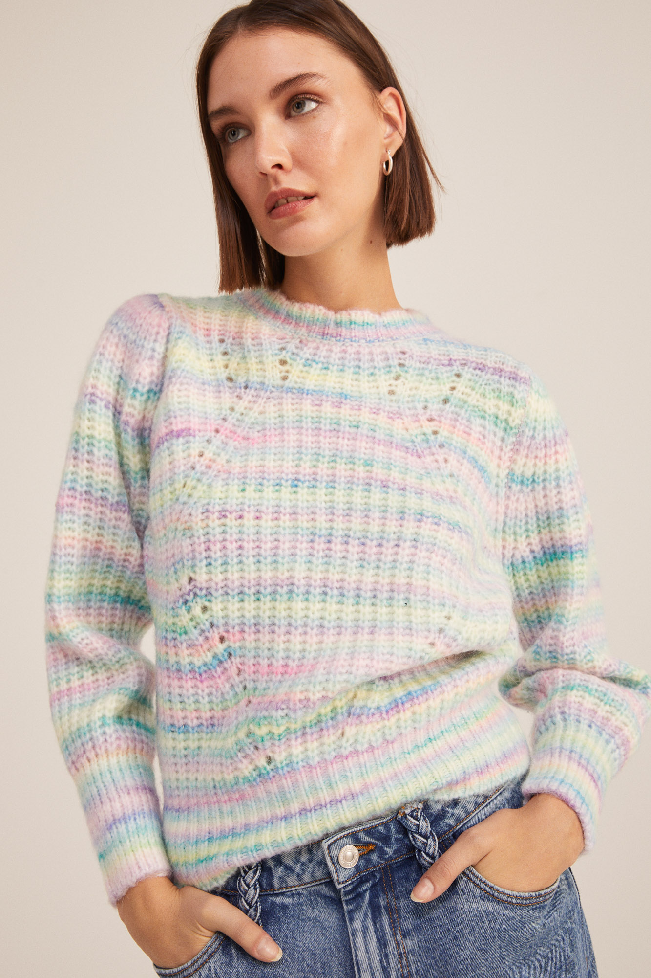 Suéter Space Dye Multicolor | Suéteres y cárdigans de mujer ...